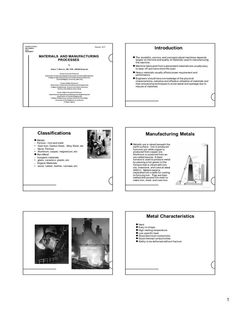 AME-Chap02-Materials and Manufacturing Processes | PDF | Welding ...
