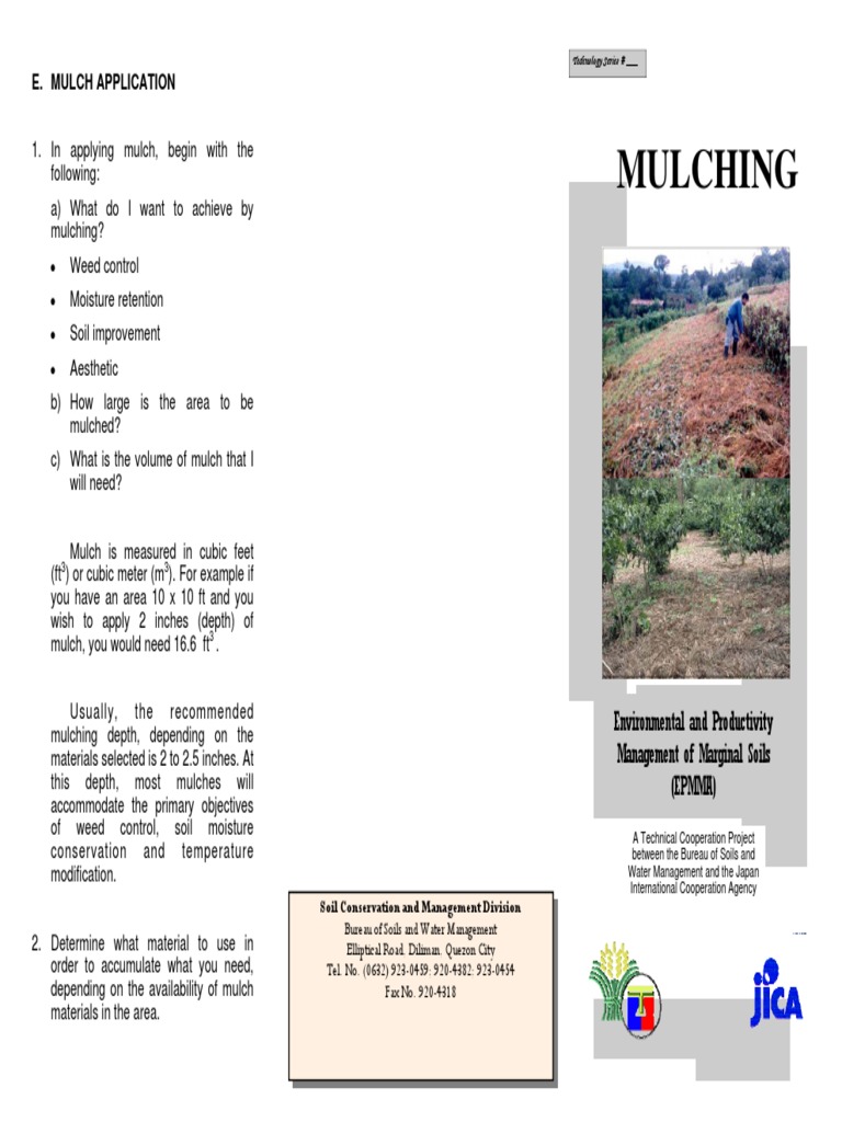 Organic Mulching Guide: Benefits & Application | PDF | Mulch | Organic ...