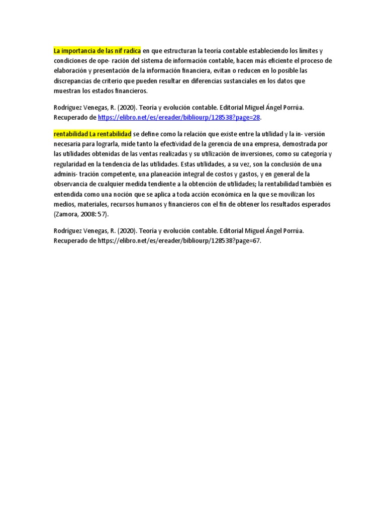 Importancia de Las Niif (Libro Contabilidad 2020) | PDF