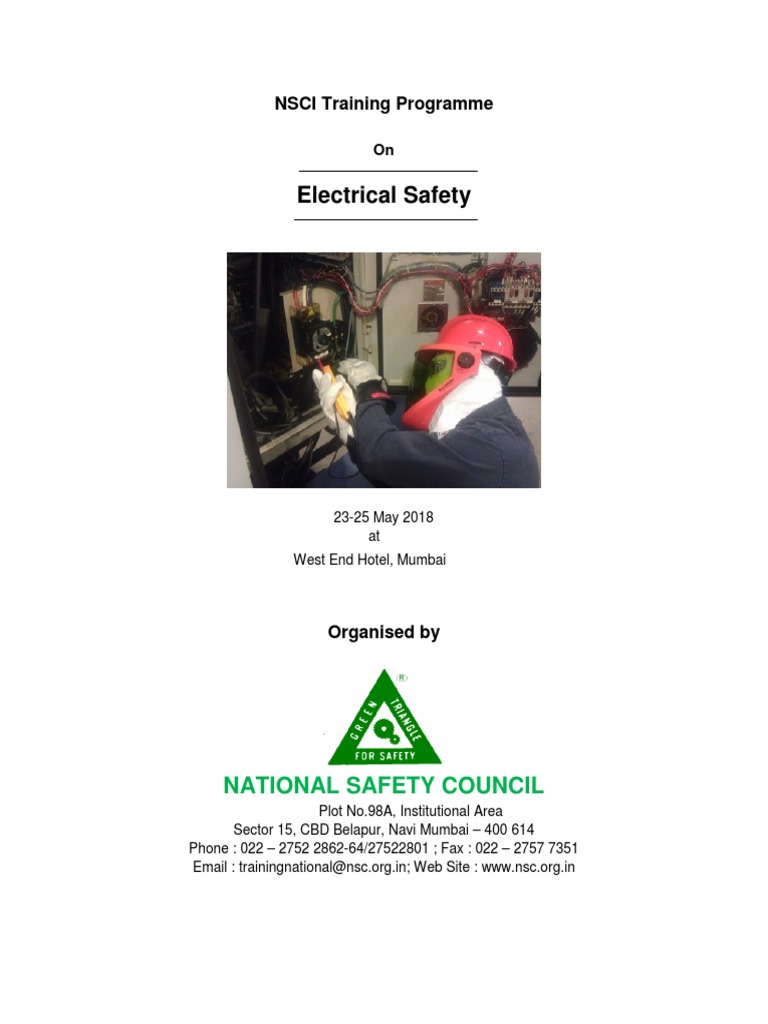 Electrical Safety: NSCI Training Programme | PDF | Safety | Banks