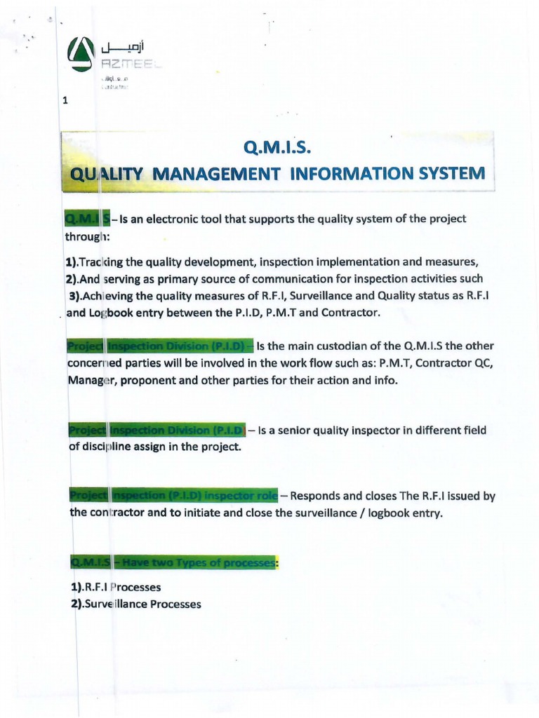 Qmis Aramco | PDF | Quality Management System | Iso 9000