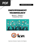Empowerment-Technology-SHS - Q1 - Mod1 - ICT in The Context of Global Communication - Ver3 | PDF ...