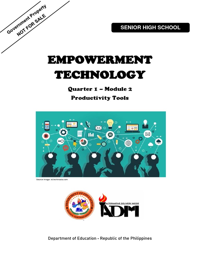 EmpTech11 Q1 Mod2 Productivity-Tools Ver3 | PDF | Educational ...