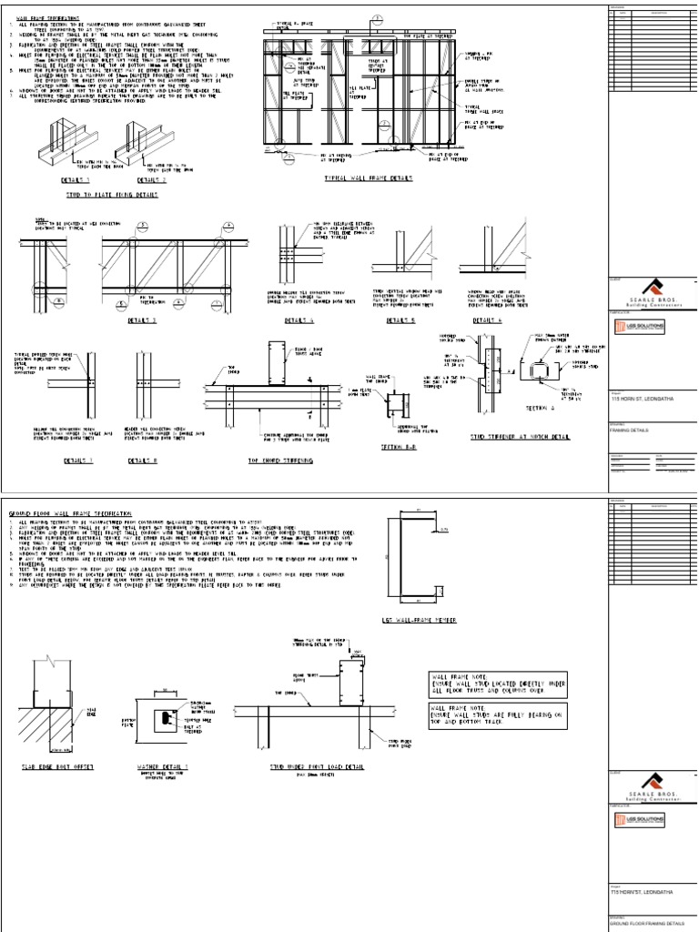 Issued For Construction: Eclipse Townhouse Polaris Lot 9, Bundoora ...