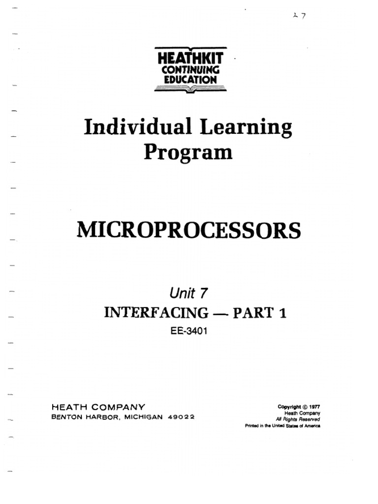 Unit07 - Interfacing PT 1 | PDF