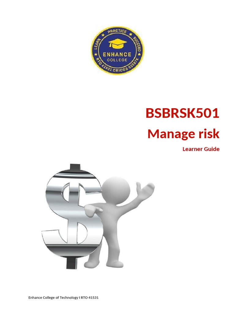 BSBRSK501 Learner Guide V1.7 | PDF | Risk Management | Risk