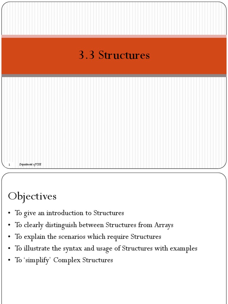 3.3 Structures | PDF | Notation | Data