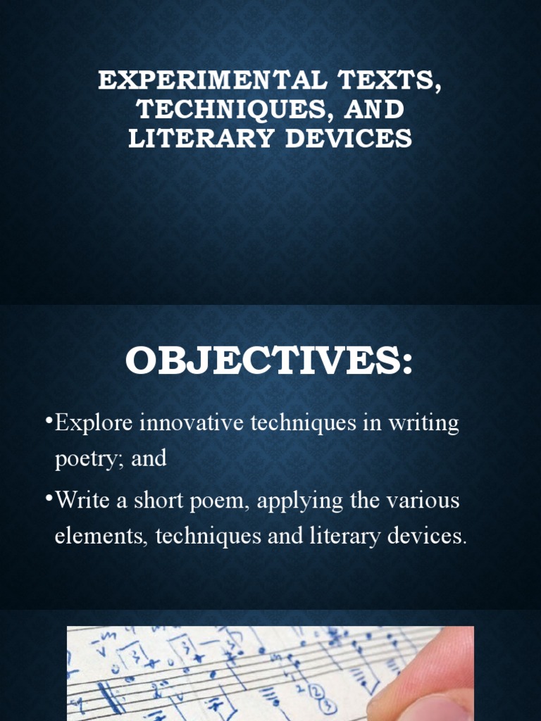 Experimental Texts, Techniques, and Literary Devices | PDF | Poetry | Taste