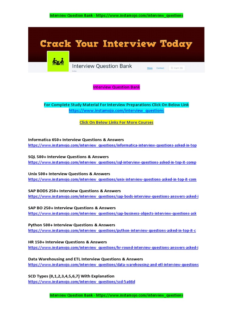 Datawarehousing Interview Questions | PDF | Data Warehouse | Conceptual ...