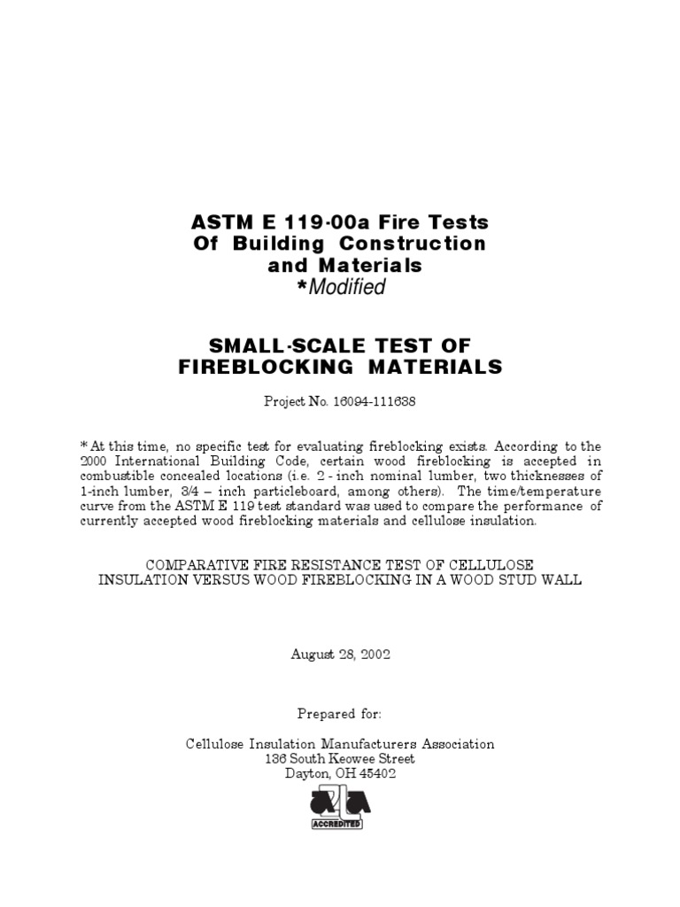 Astm E119 PDF | PDF