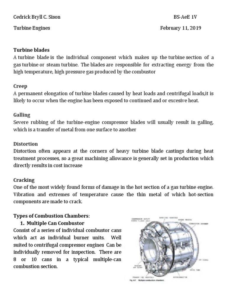 Turbine Blades: Creep | PDF | Jet Engine | Gas Turbine