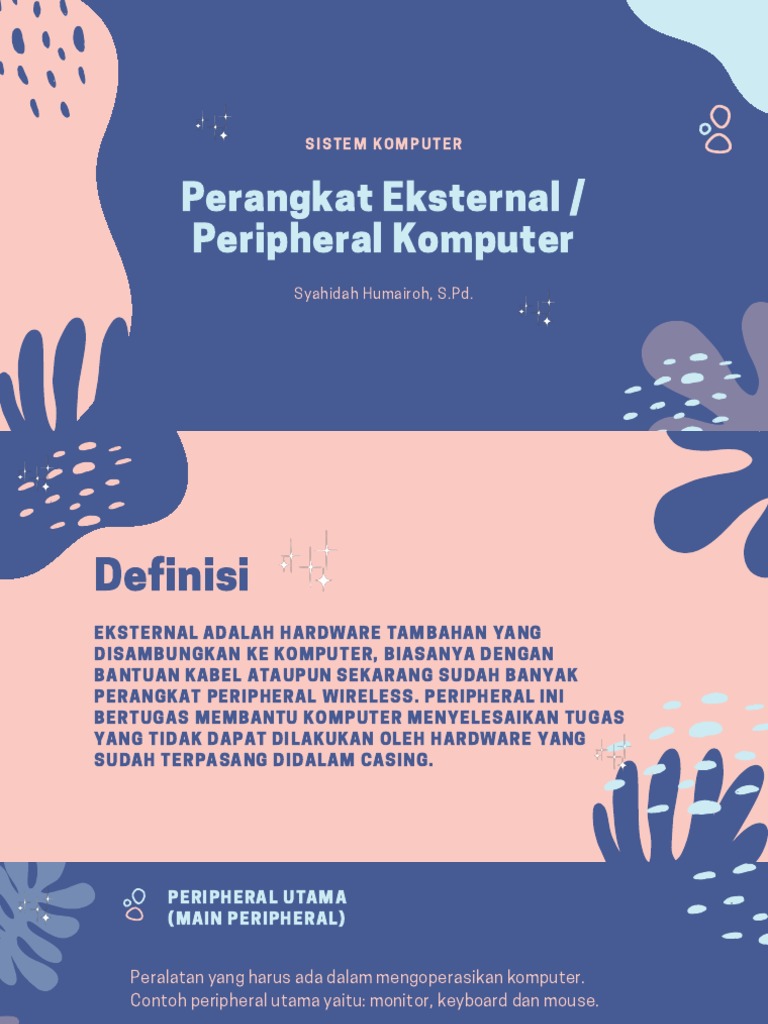 Perangkat Eksternal - Peripheral Komputer | PDF