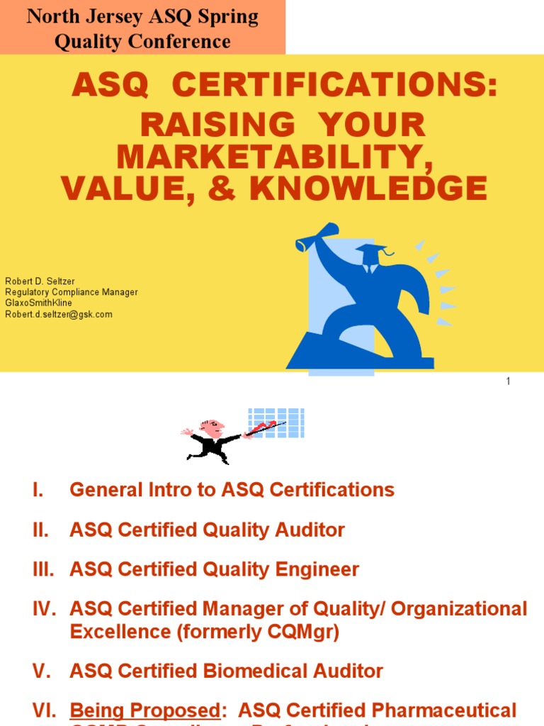 Asq Certifications: Raising Your Marketability, Value, & Knowledge ...