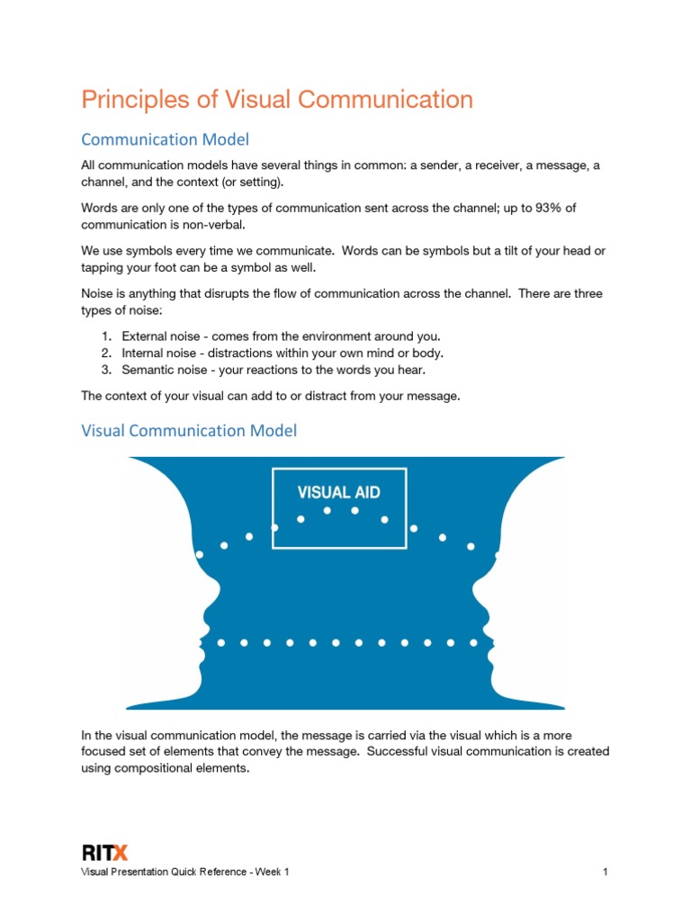 Principles of Visual Communication | PDF | Communication | Semiotics