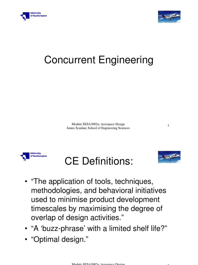 Lecture 9 Concurrent Engineering | PDF | Boeing | Engineering