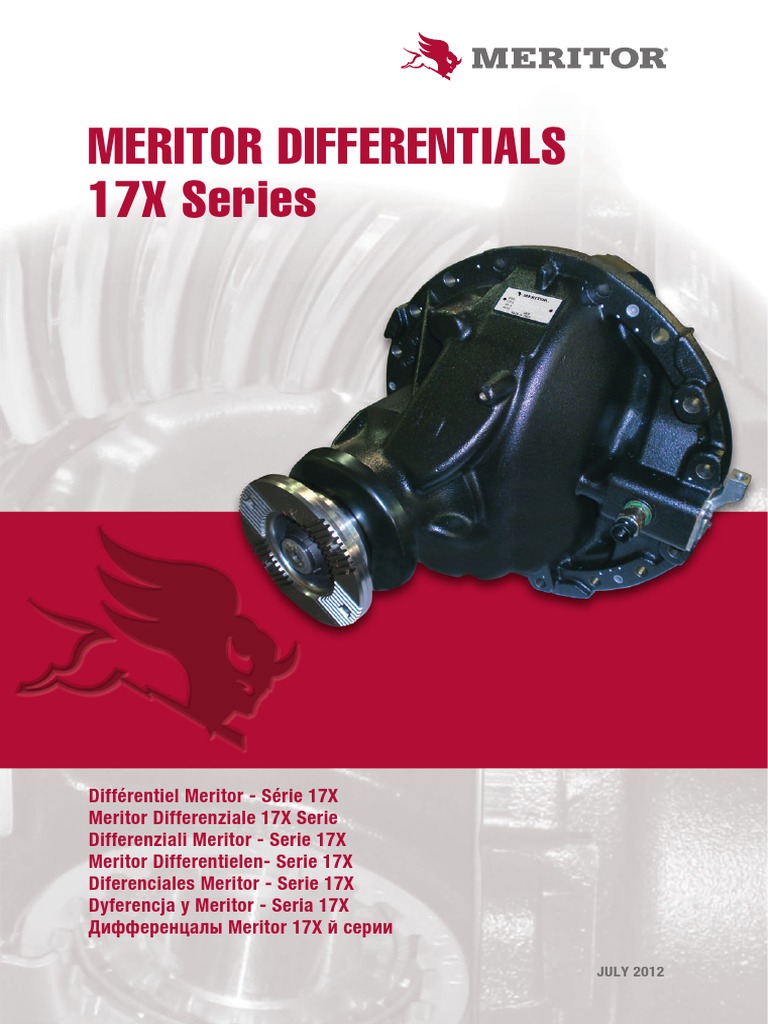 Meritor 17X Differentials - Full - 2 PDF | PDF | Engranaje | Eje