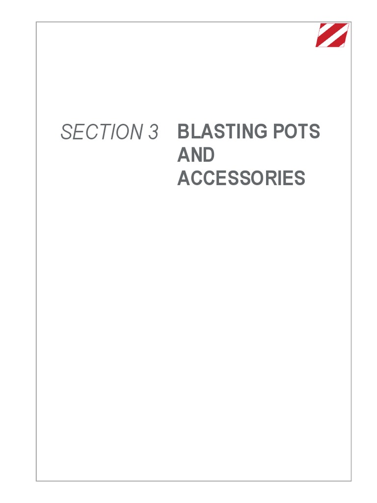 Section 3: Blasting Pots AND Accessories | PDF | Valve | Piston