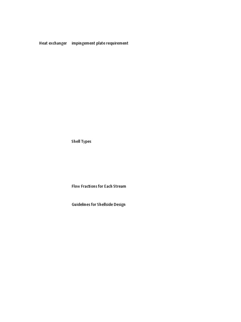 Heat Exchanger Impingement Plate Requirement | PDF