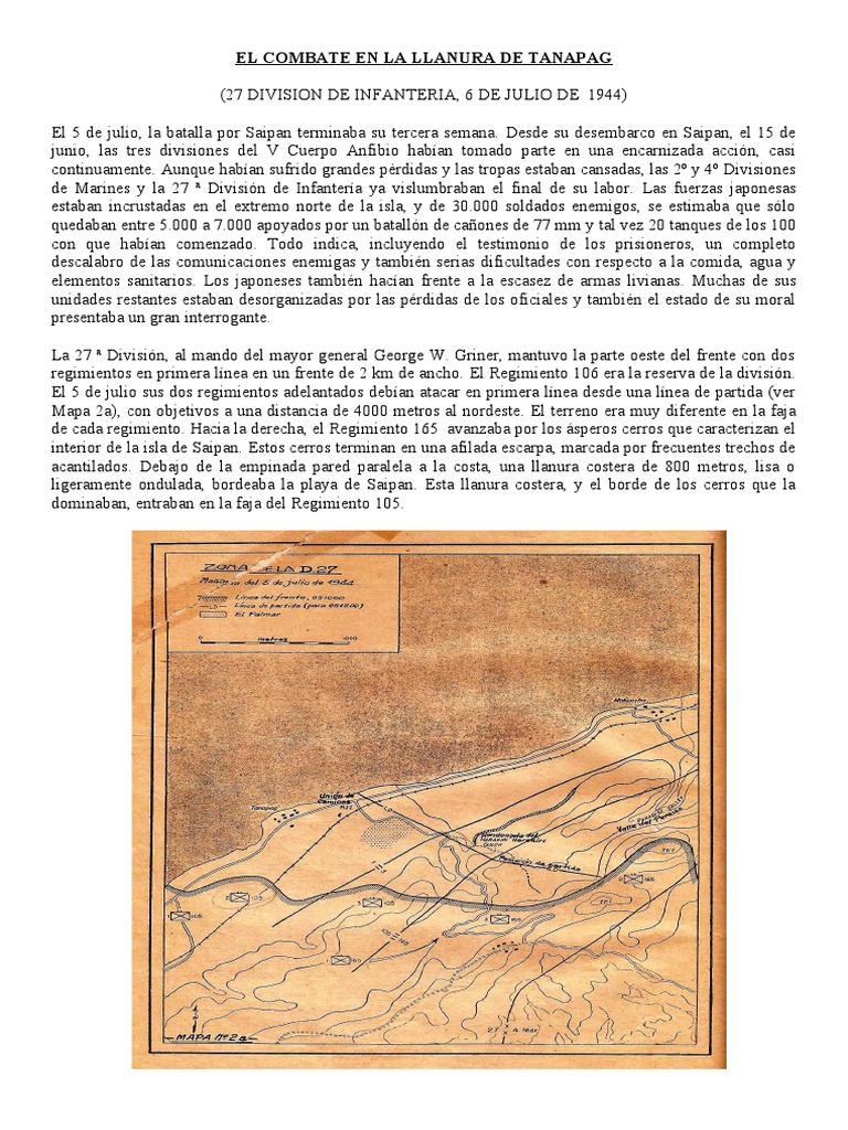2 - El Combate en La Llanura de Tanapag | PDF | Regimiento | Tanques