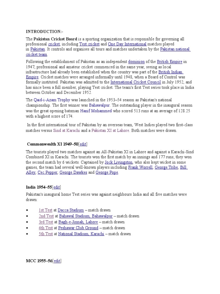 Research Project 12345 | PDF | Test Cricket | Forms Of Cricket