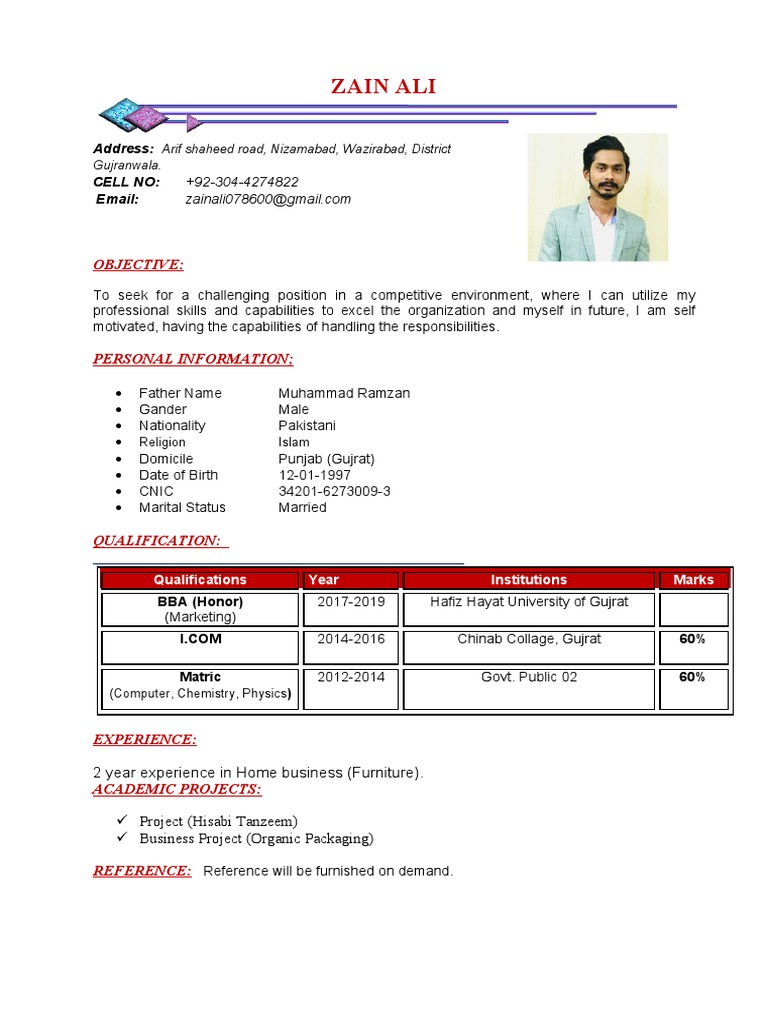 Zain CV | PDF