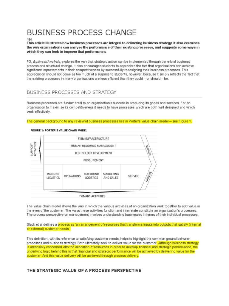Business Process Life Cycle | PDF | Business Process | Strategic Management