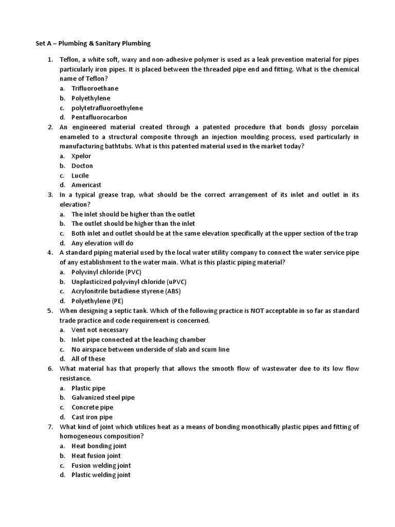 Plumbing & Sanitary System Overview | PDF | Plumbing | Building Materials