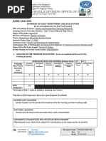 QATAME Forms For INSET 2020 | PDF | Learning | Program Evaluation