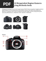 Mengenali Fungsi Tombol Dan Bagian Kamera DSLR | PDF | Komputer