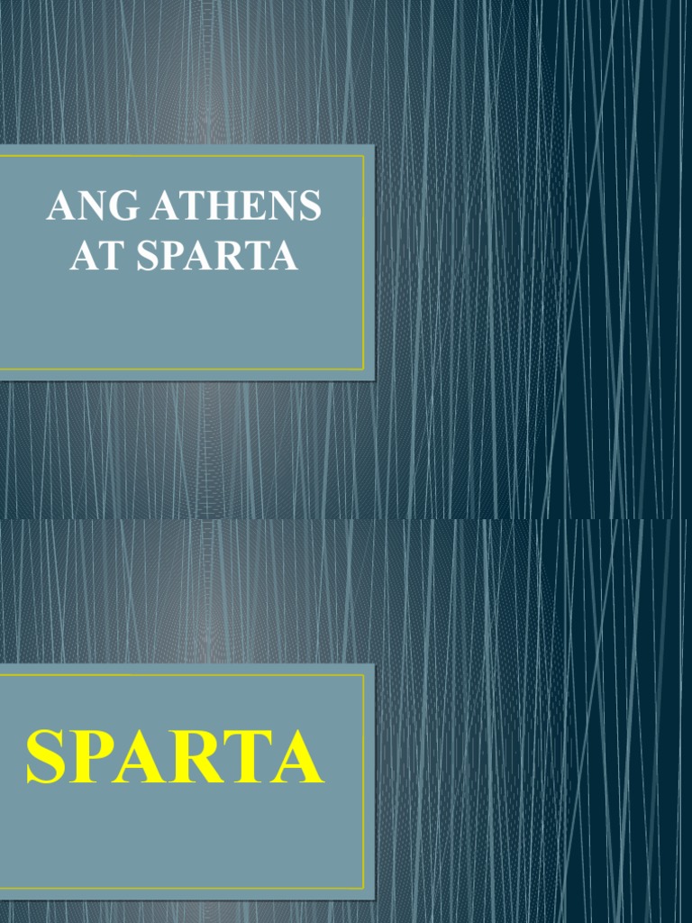 Ang Athens at Sparta | PDF