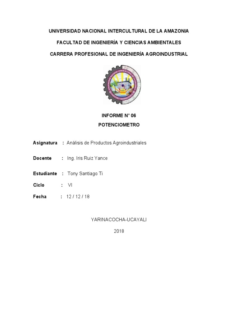 Informe de PH Analisis | PDF