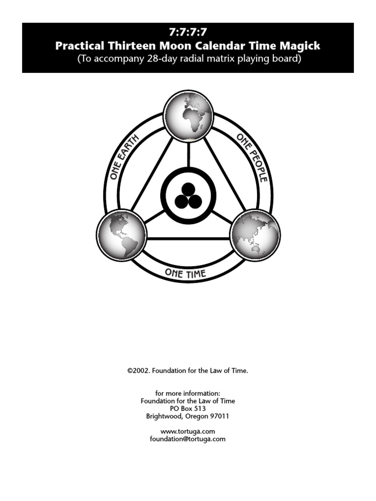 7:7:7:7 Practical Thirteen Moon Calendar Time Magick: (To Accompany 28 ...