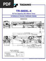 Load Chart Tadano Gt-550e | PDF | Crane (Machine) | Diesel Engine