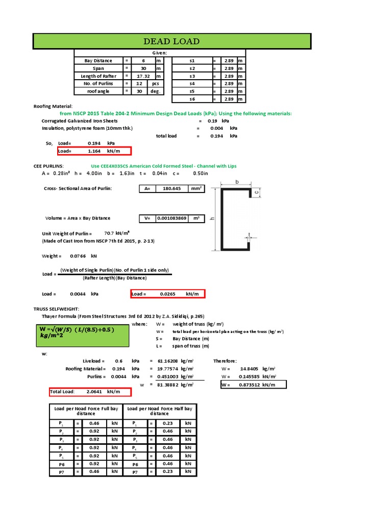 Dead Load: From NSCP 2015 Table 204-2 Minimum Design Dead Loads (Kpa ...