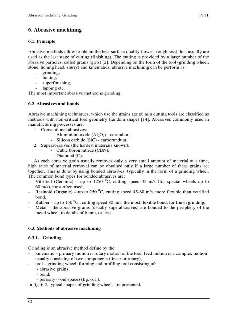 Abrasive Machining Guide Pdf Grinding Abrasive Cutting Machining