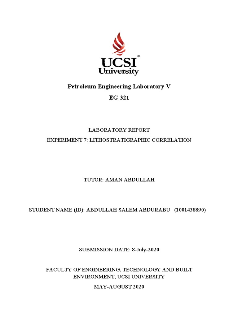 Petroleum Engineering Laboratory V EG 321 | PDF