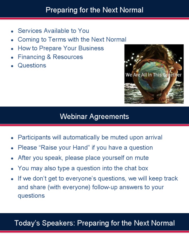 Preparing For The Next Normal FINAL | PDF | Taxes | Debt