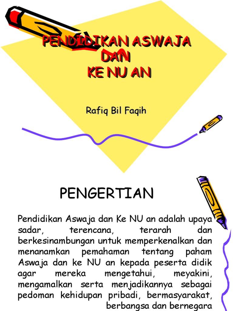 Pembelajaran Ke Nu An Dan Aswaja | PDF