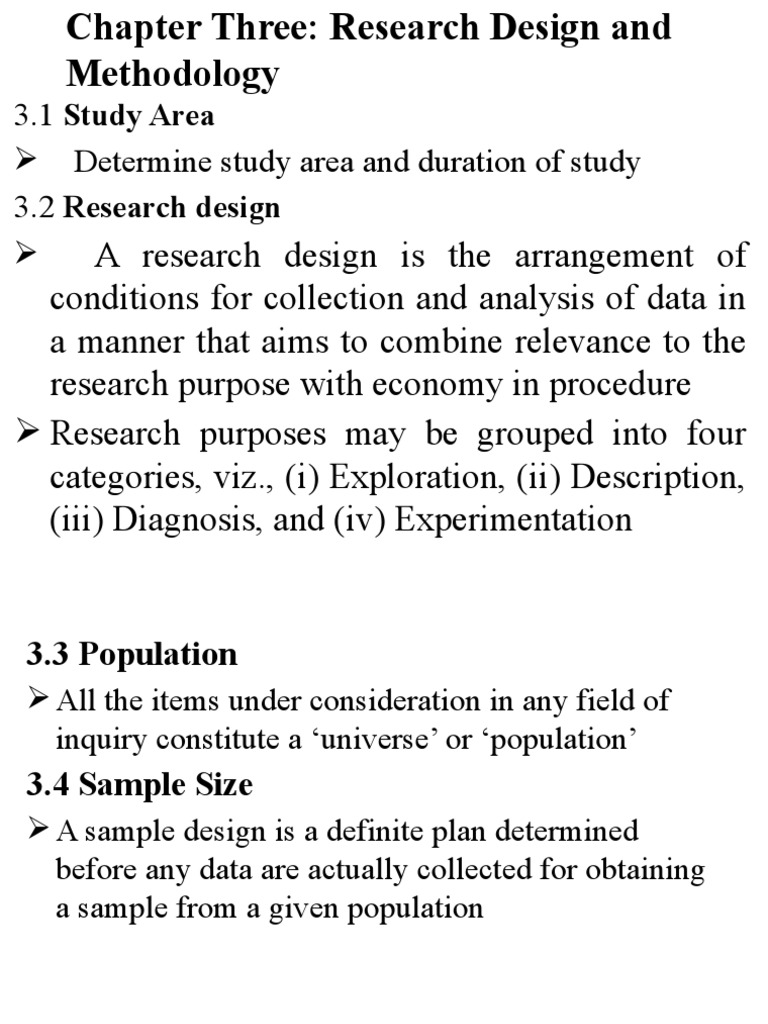 3.1 Determine Study Area and Duration of Study 3.2 | PDF | Sampling ...