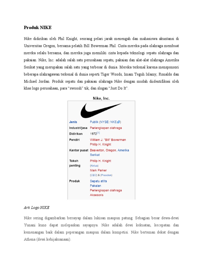 Produk NIKE | PDF