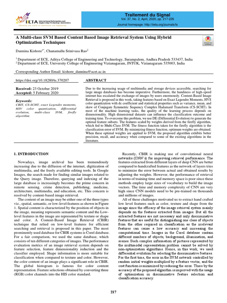A Multi Class Svm Based Content Based Image Retrieval System Using Hybrid Optimization
