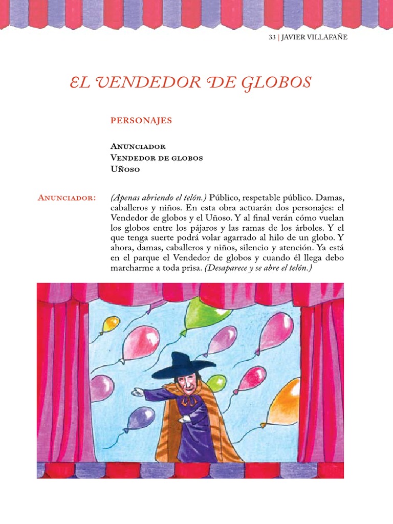 El Vendedor de Globos Javier Villafañe | PDF | Ocio