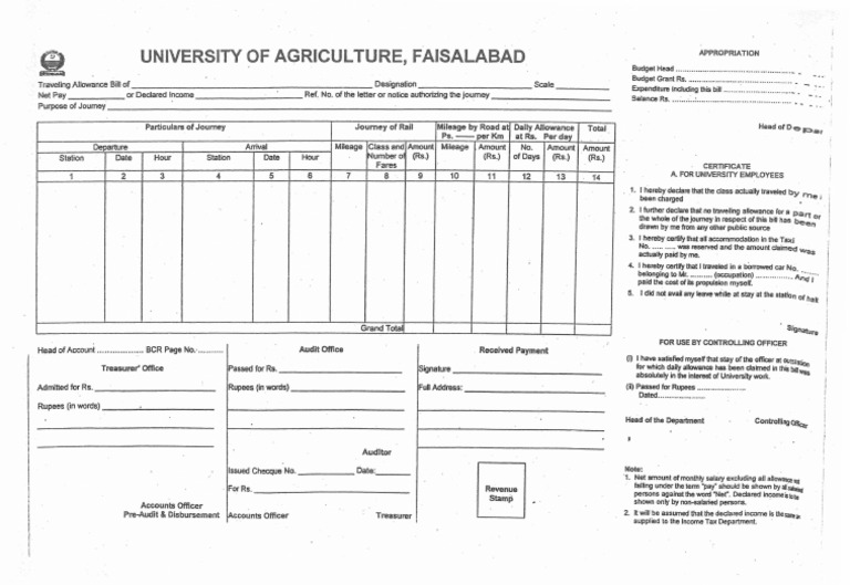 UAF TA DA Form | PDF | Economies | Payments