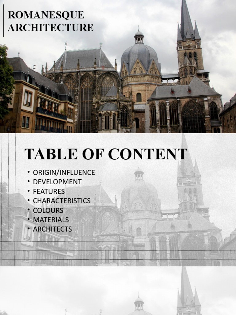 Romanesque Architecture Overview | PDF | Gothic Architecture | Western Art