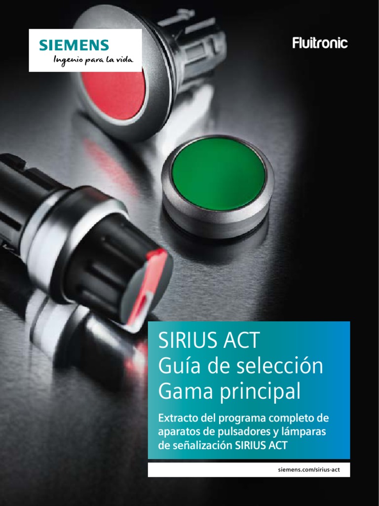 SIRIUS-ACT Guía de Seleccióngama Principal | PDF | Diodo emisor de luz ...