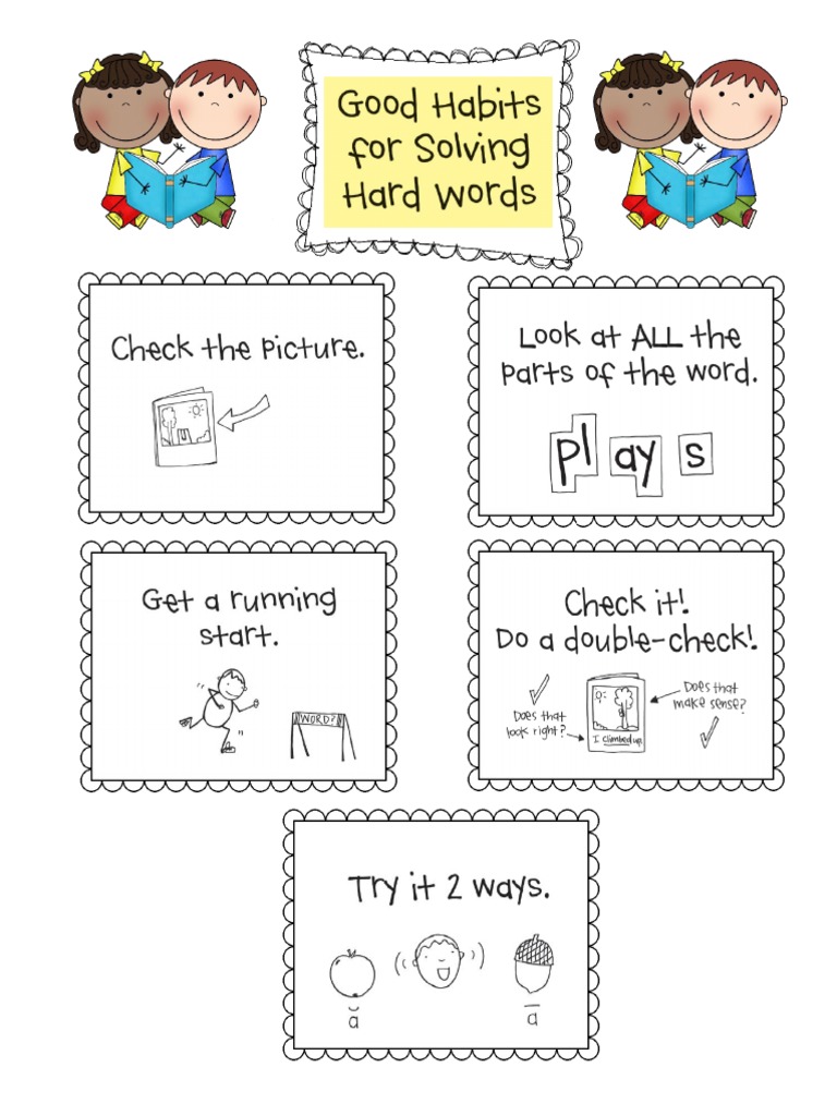 Good Habits For Solving Hard Words | PDF