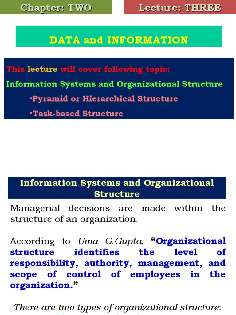 Data and Information: This Will Cover Following Topic | PDF ...