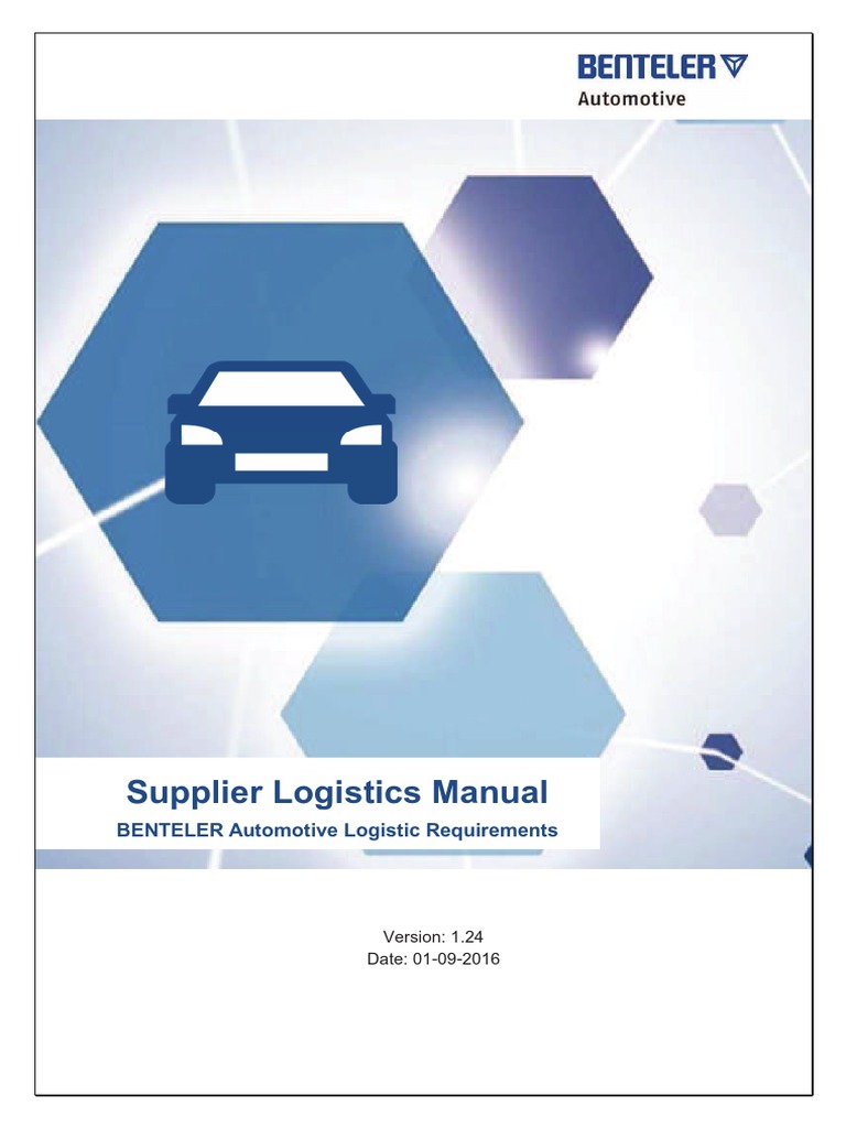 Benteler Logistics Manual | PDF | Electronic Data Interchange | Cargo