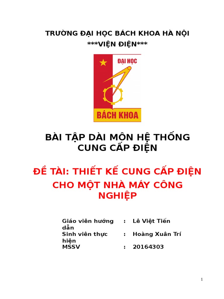 123doc Bai Tap Dai He Thong Cung Cap Dien PDF | PDF