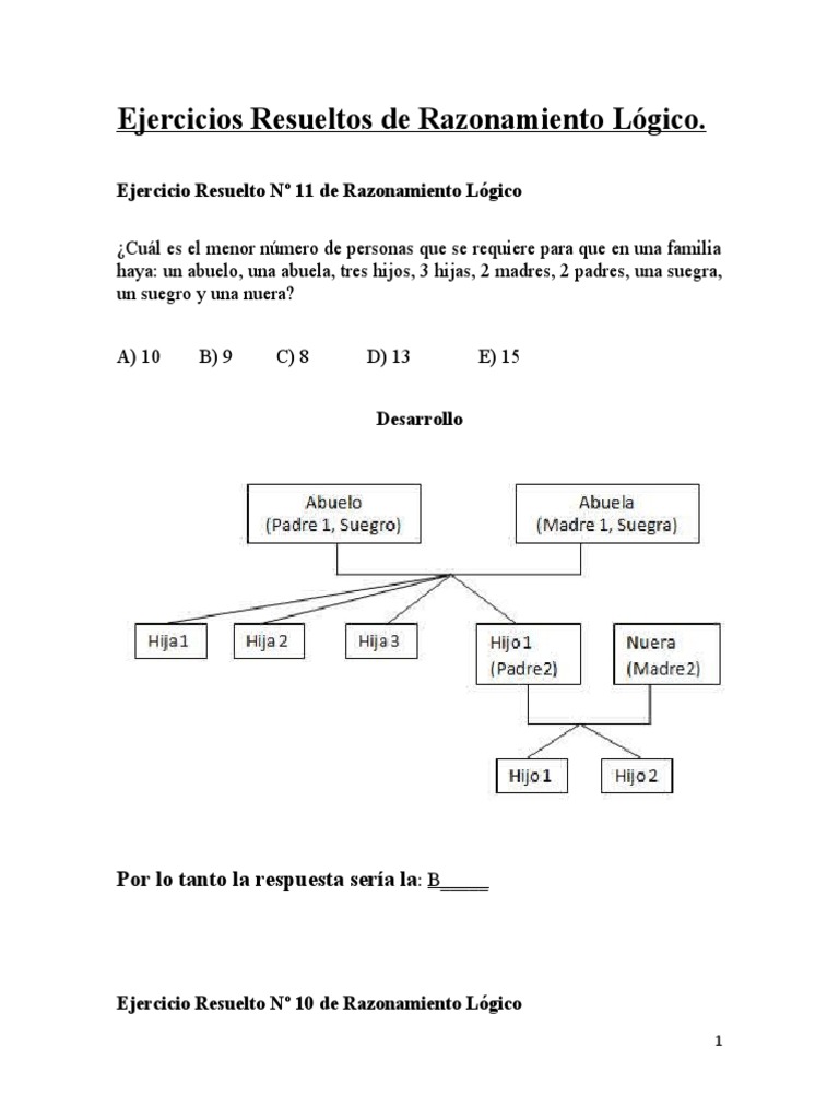 Ejercicios de Razonamiento Lógico para Estudiantes | PDF